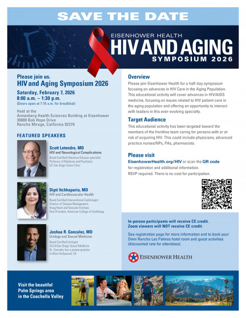 Eisenhower Health HIV and Aging Symposium 2026 - POZ